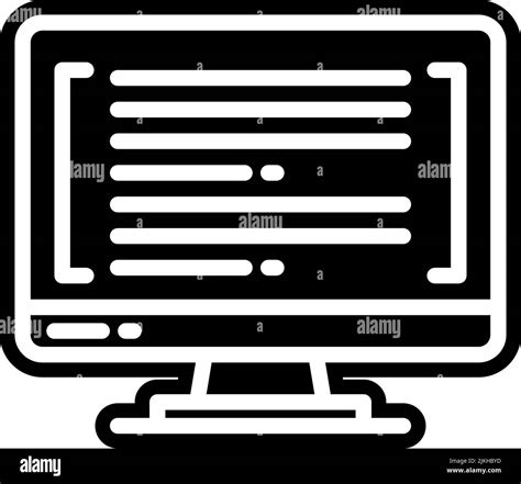 Code Icon Black Vector Illustration Stock Vector Image Art Alamy