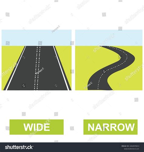 Wide And Narrow Clipart