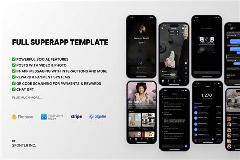 Launch Ready Flutterflow Superapp Template — Firebase Ready Social