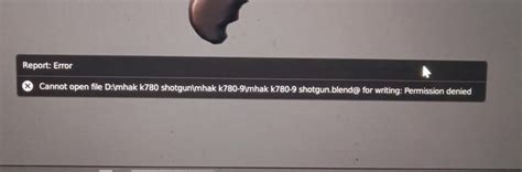 So I Have My Blend Files On A External Hardrive And When I Try To Save The Blend File I Get This