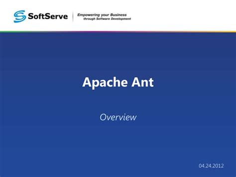 Apache Ant Ppt