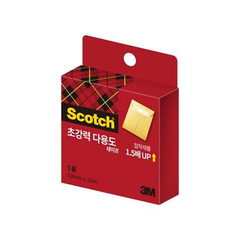 테이프테이프컷터기 3m 스카치 초강력 다용도 테이프 리필 Sh1225r12mmx25m 코랩샵 Kolab 연구용 기자재 실험용 기초 소모품 및 연구 장비