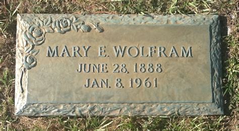 Mary E Colville Wolfram 1888 1961 Mémorial Find A Grave