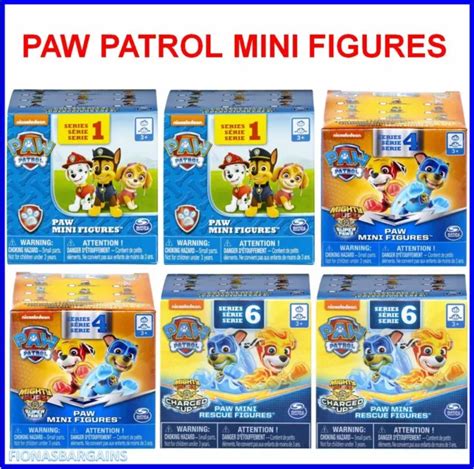 New And Sealed Paw Patrol Mini Figures Series 1 4 Or 6 Choose 2 Pack