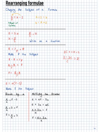 Edexcel Igcse Maths Notes Teaching Resources