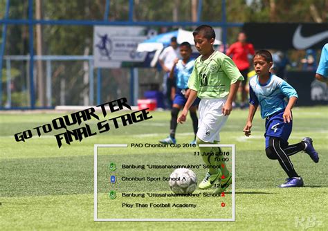 ทีมฟุตบอลโรงเรียนบ้านบึง อุตสาหกรรมนุเคราะห์ ผลการแข่งขัน ชลบุรีคัพ 2016 ประจำวันที่ 11