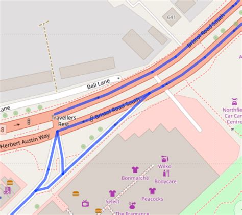 Geojson Export Just The Route Within Bbox From Overpass Turbo Not
