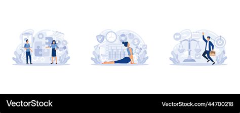 Adaptability Flexibility And Resilience Mental Vector Image