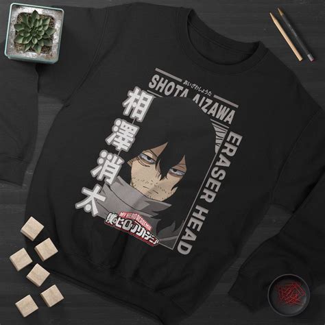 Shouta Aizawa Sweatshirt Eraserhead My Hero Academia Sweatshirt Aizawa Shota Manga Sweatshirt