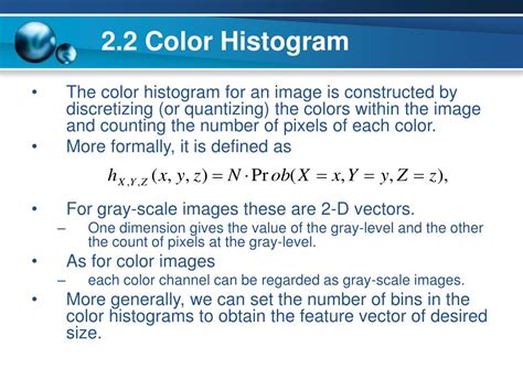Ppt Color Histogram And Discrete Cosine Transform For Color Image