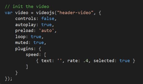 Javascript Videojs Showing Strange Text Before Video Loads Stack