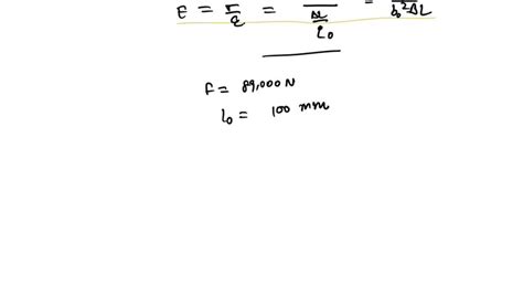 SOLVED Calculate The Elastic Strain Energy Stored In A Solid Steel Bar Mm Diameter And M