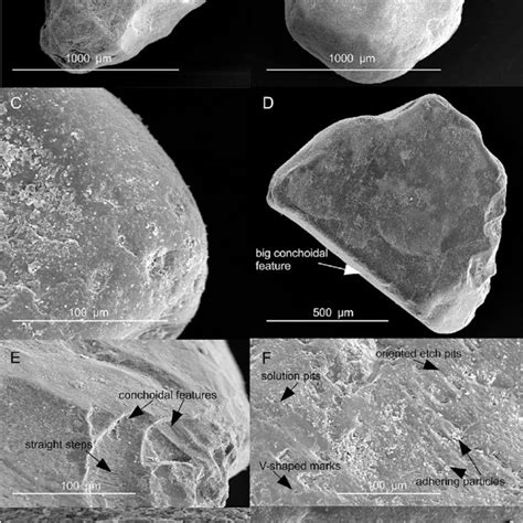 Micrographs Of Quartz Grains A Subangular Grain B Rounded Grain