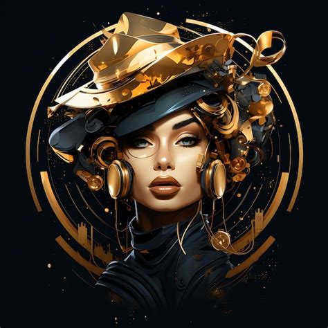 Premium Ai Image Golden Graphic Design Elegance Luxury With Natural