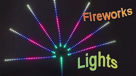 Ws2812b Rgbic Fireworks Led Strip Lights Youtube