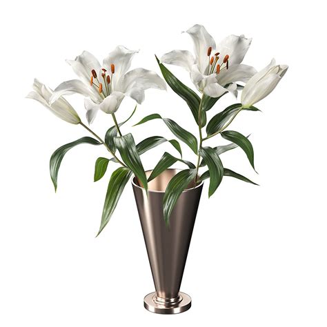 Bouquet Of Lilies 3d Model For Vray Corona