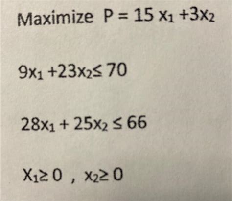 Solved Create The Initial Simplex Tableau That Could Be Used