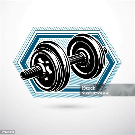 아령 벡터 그림 디스크 무게와 흰색 절연 스포츠 파워 리프팅 및 피트 니스 훈련 장비입니다 Championship에 대한 스톡 벡터 아트 및 기타 이미지 Istock