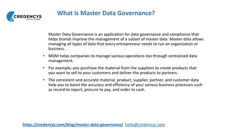 Ppt Master Data Management 13 Best Practices For Effective Master Data Governance Powerpoint