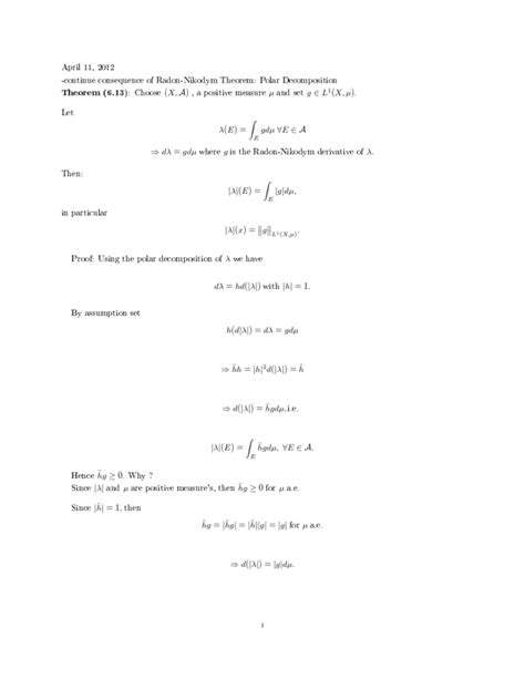 Lecture Notes In Measure Theory Pdf Measure Mathematics
