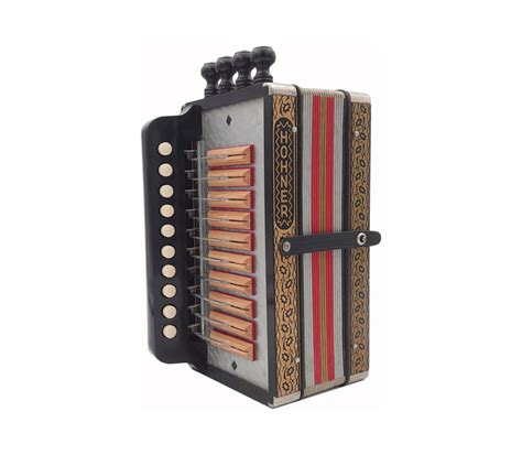 Hohner 114 A Cajun 4 Stop 1 Row Button Accordion And Melodeon