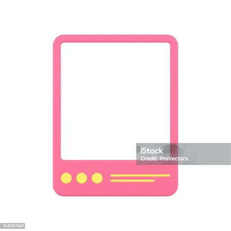 핑크 소셜 마디아 포스트 프레임 3d 아이콘 벡터 일러스트 레이 션 분홍에 대한 스톡 벡터 아트 및 기타 이미지 분홍 태블릿 0명 Istock