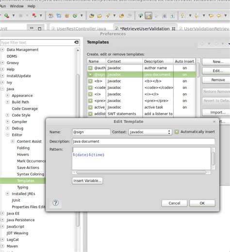 In Eclipse How To Automatically Print Current Date Time In The Comments Stack Overflow