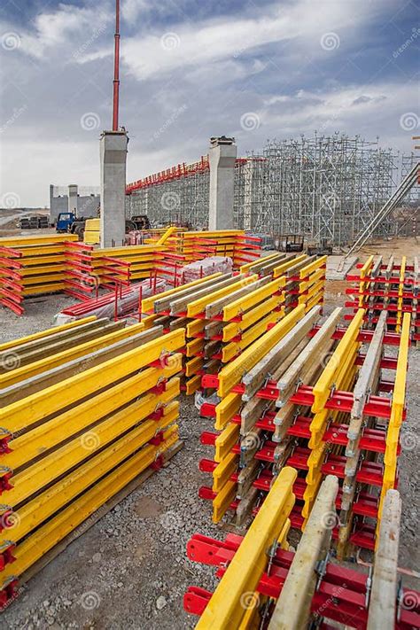 Beam Transom System And Scaffolding Stock Image Image Of Elevator