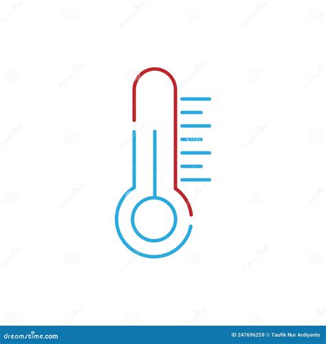 Thermometer Icon Logo Design Illustration Template Stock Illustration Illustration Of Mercury