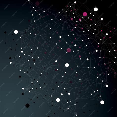 Premium Vector 3d Vector Abstract Technology Mesh Shape On Dark Backdrop Perspective