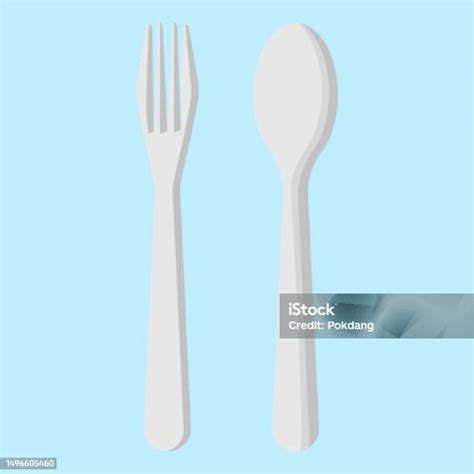 식기 도구 숟가락 포크 플랫 벡터 일러스트레이션 디자인 개체 그룹에 대한 스톡 벡터 아트 및 기타 이미지 개체 그룹 그릇 깨끗한 Istock