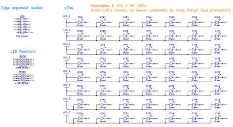 Led Matrix Used As An I O Test Utility Parallax