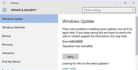 Windows Update Error Exit Code 0x8024000b Fix Windows Bulletin