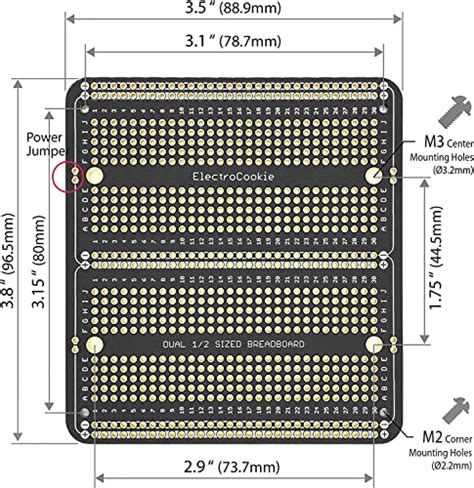 Snapklik Com ElectroCookie Large PCB Prototype Board Kit Solderable Breadboards For