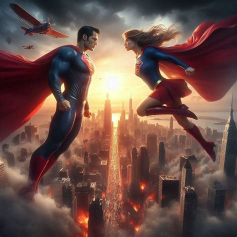 Supergirl Y Superman Superman Imagenes De Superman Personajes De