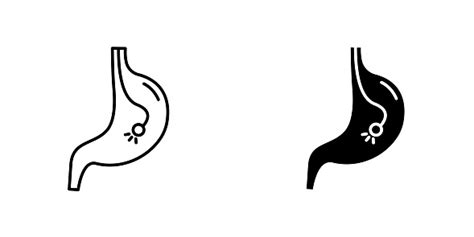 내시경 벡터 아이콘은 검은 색으로 채워지고 윤곽이 그려진 스타일을 설정합니다 건강 검진에 대한 스톡 벡터 아트 및 기타 이미지 건강 검진 건강 진단 건강관리와 의술