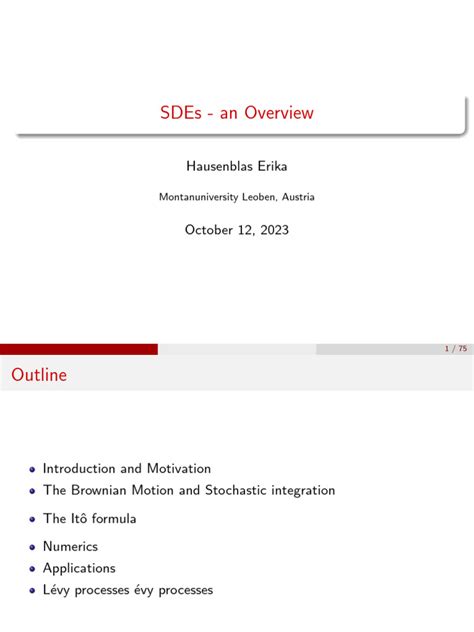 Sde Kultam Pdf Stochastic Differential Equation Mathematical Analysis