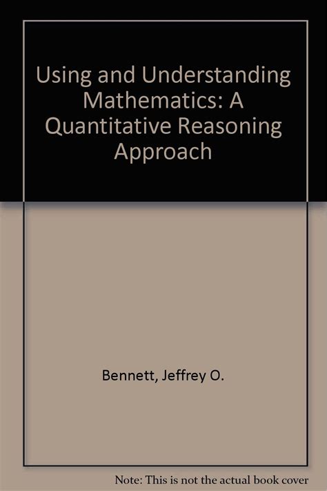 Using And Understanding Mathematics A Quantitative Reasoning Approach