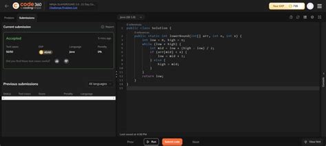 Ninjaslayground Codingninjas Ninjaslayground Algorithms Lowerbound