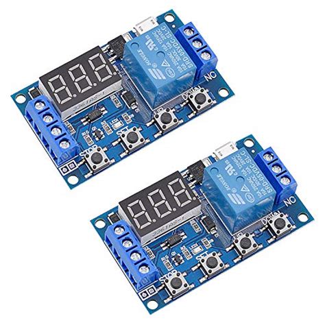 Pack DC V Timer Relay Programmable Delay Relay Module Cycle Timer With LED Display V