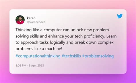 Karan Raj On Linkedin Computationalthinking Techskills Problemsolving