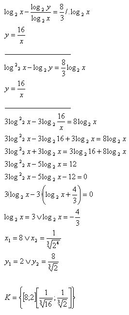 Sets Of Logarithmic Equations Examples Of Problems With Solutions