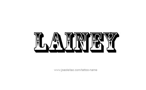 Lainey Name Tattoo Designs