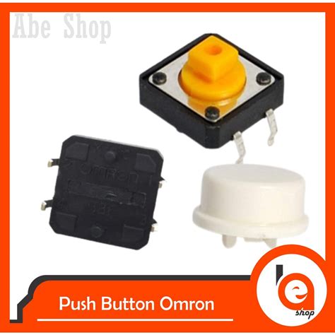Jual Push Button B3f 4055 12x12x73 Omron Dengan Tutup Keycap Tactile