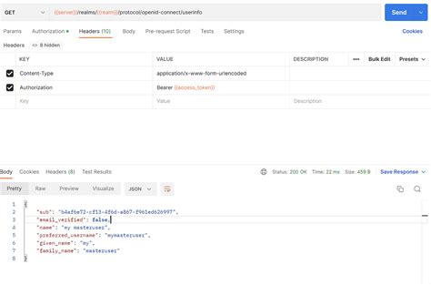 Issue On Userinfo Endpoint At Keycloak 20 Configuring The Server