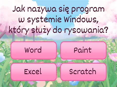 Klasa 4 Malowanie Na Ekranie Test