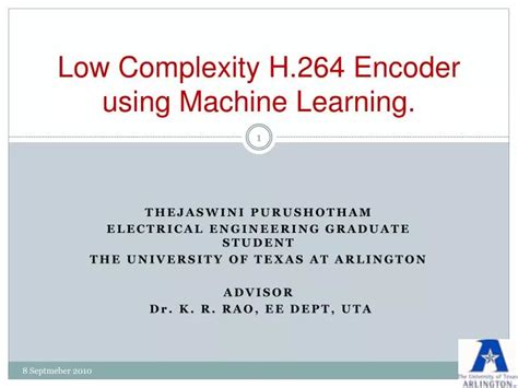 Ppt Low Complexity H264 Encoder Using Machine Learning Powerpoint