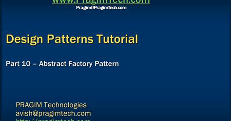 Sql Server Net And C Video Tutorial Abstract Factory Design Pattern