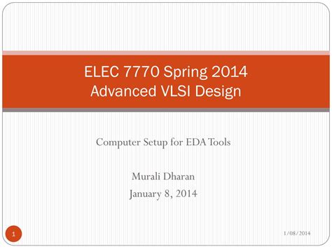 PPT Effective Setup For Advanced VLSI Design EDA Tools Configuration Guide PowerPoint
