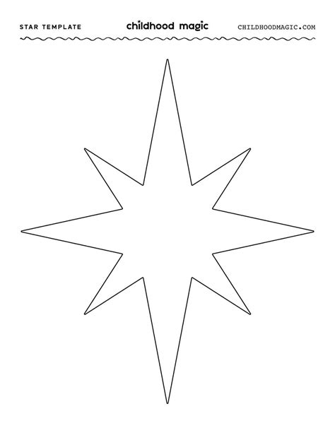 Printable Star Template Small Star Template Printable Free